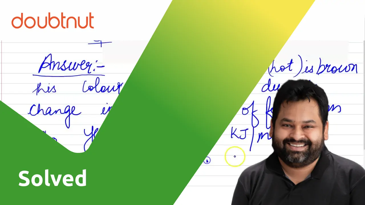 Colour of PbO is yellow when cold, what is its colour when hot