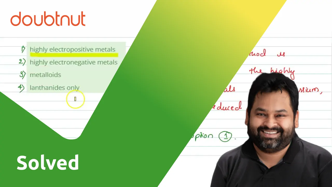 Kannada Electrolytic Reduction Method Is Used For kannada-electrolytic-reduction-method-is-used-for