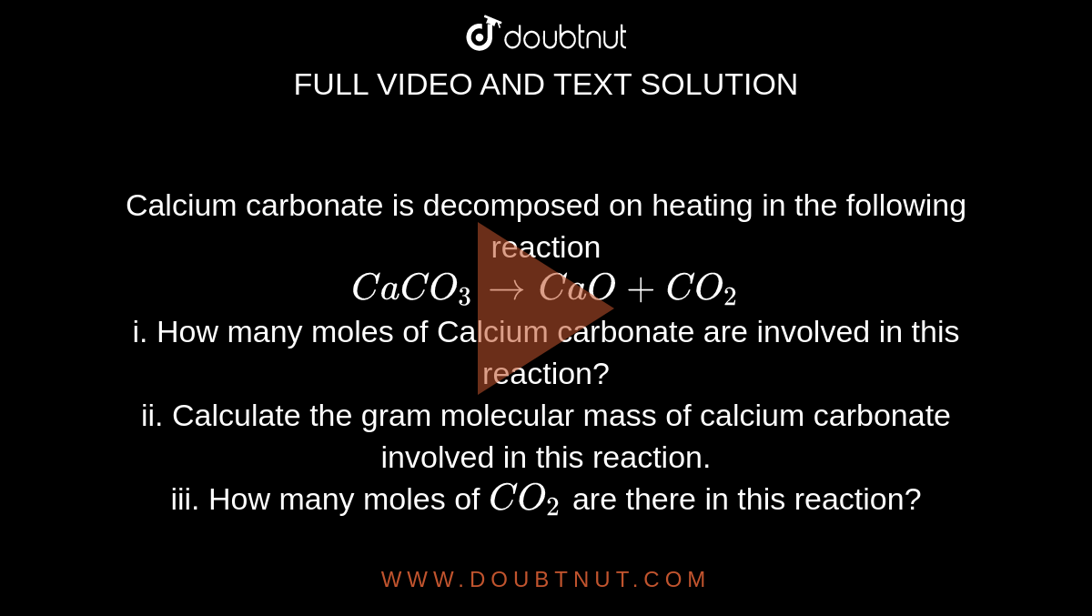 Calcium Carbonate Molecule